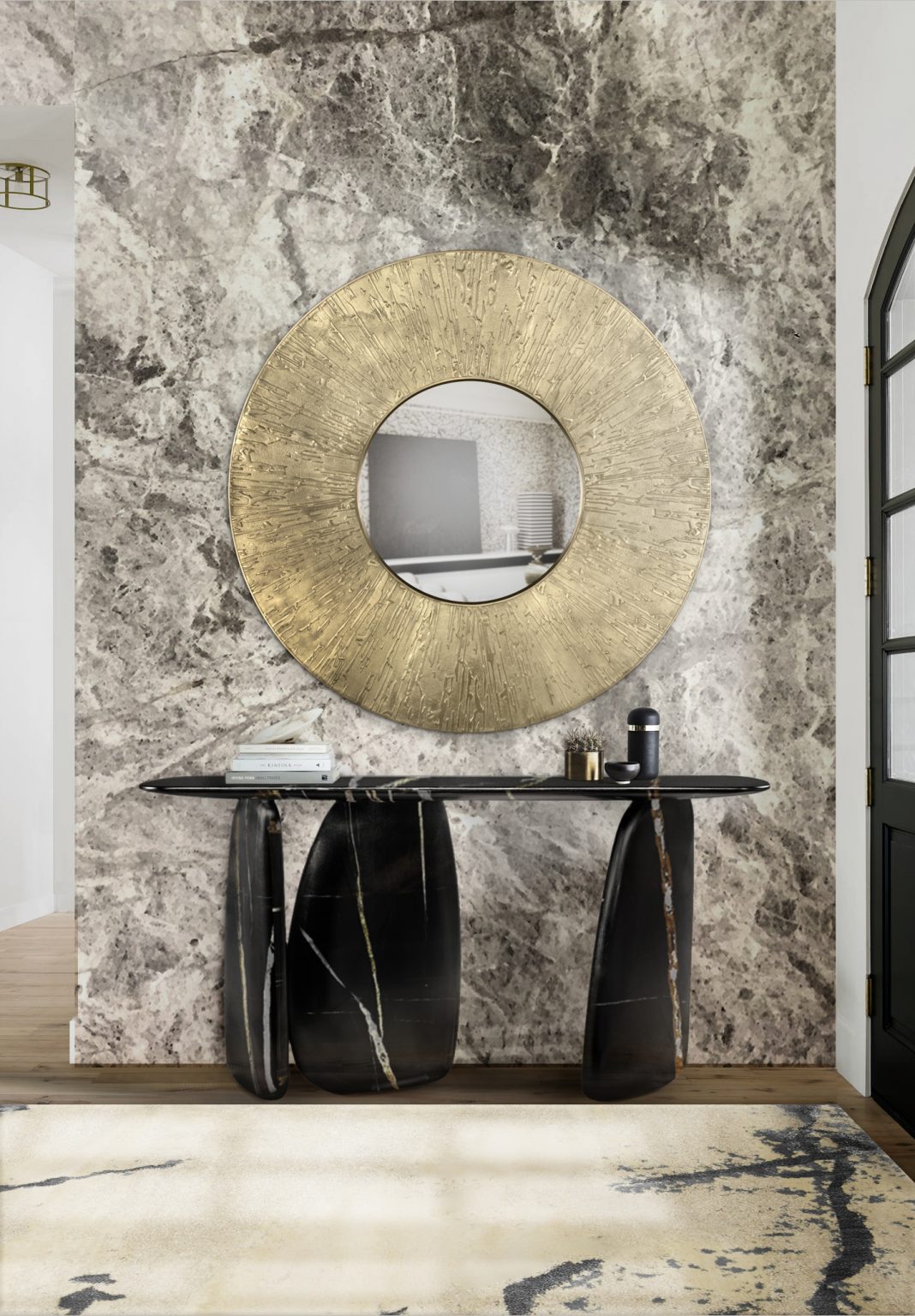 Luxury Mirrors With Unique Golden Details