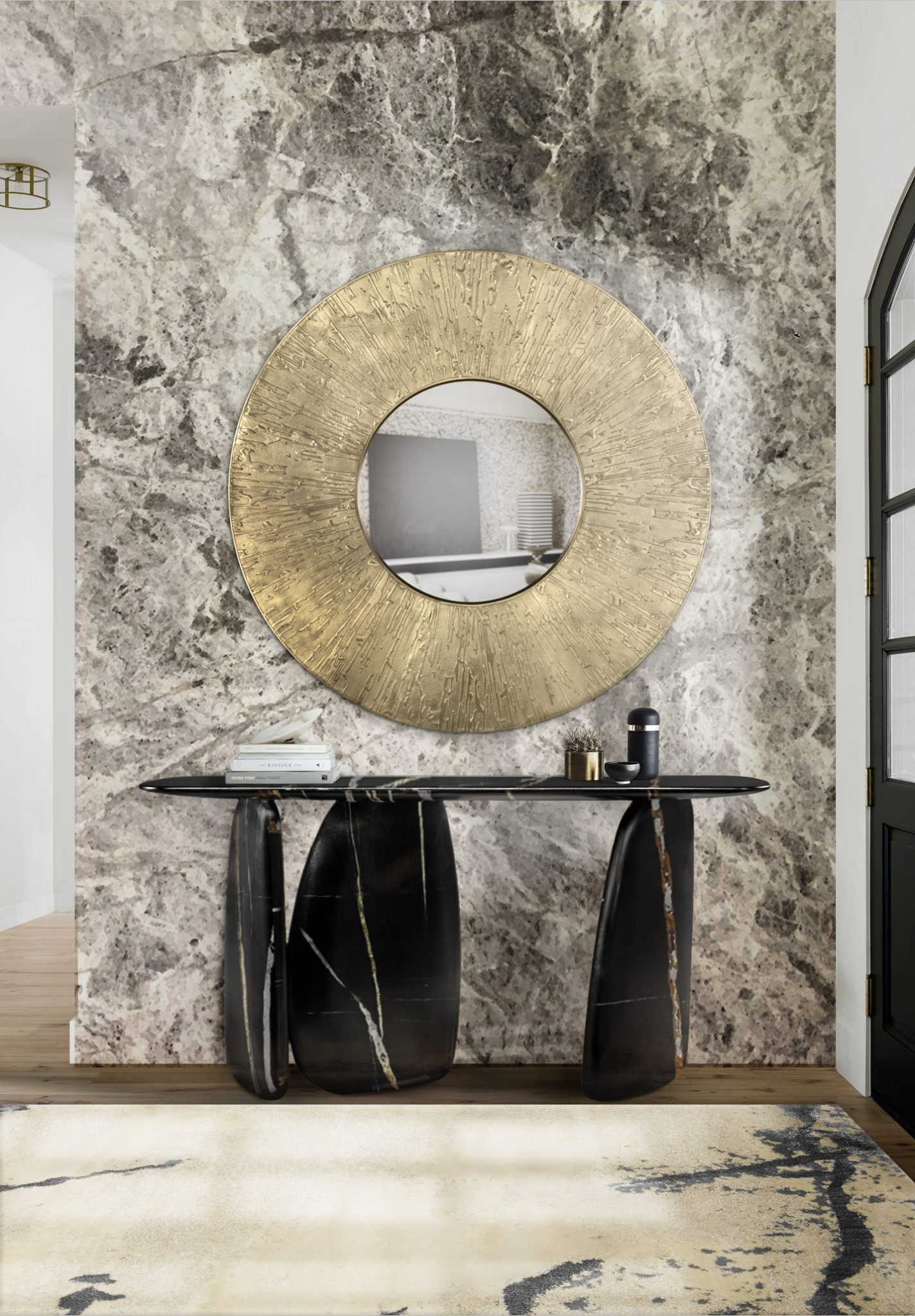 Luxury Mirrors With Unique Golden Details